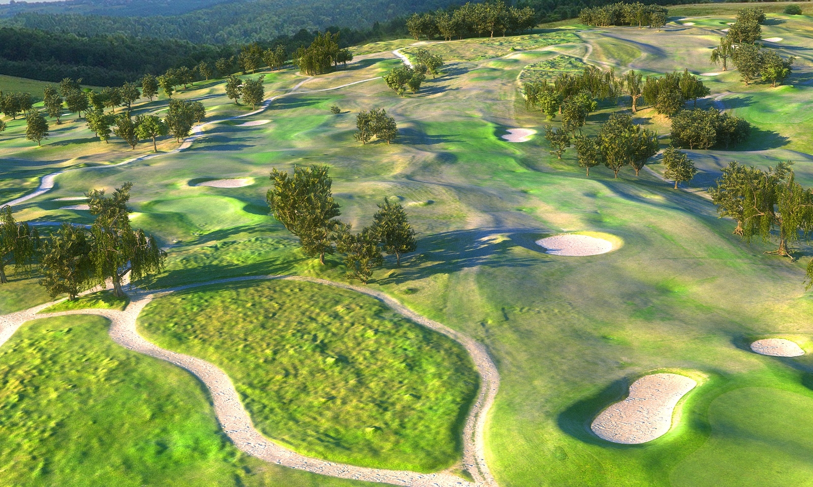 Golf course hd 3D model - TurboSquid 1424924
