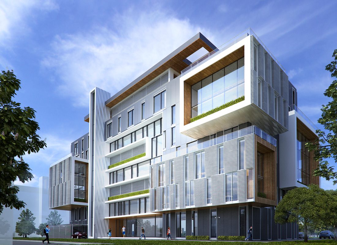 office building exterior 3d model