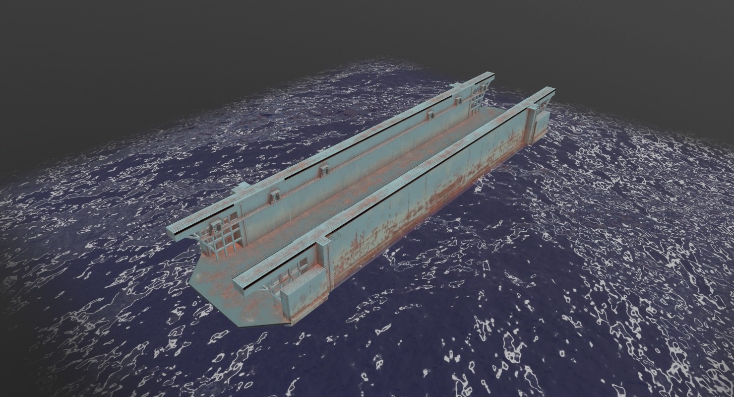 Floating dock 3D model - TurboSquid 1425041