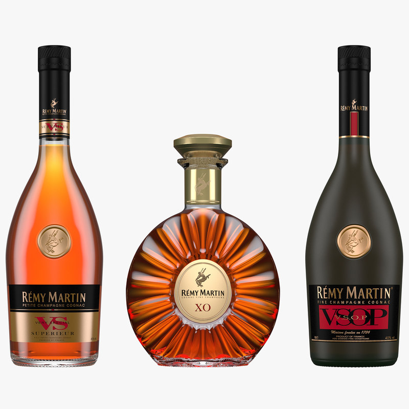 Remy martin cognac bottles 3D model - TurboSquid 1381066