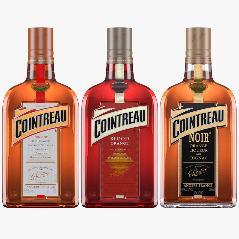3D cointreau liqueur bottles - TurboSquid 1386184