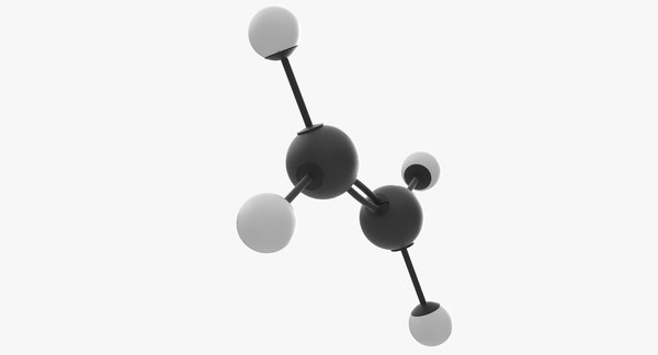 Ethylene molecule 3D model - TurboSquid 1425086