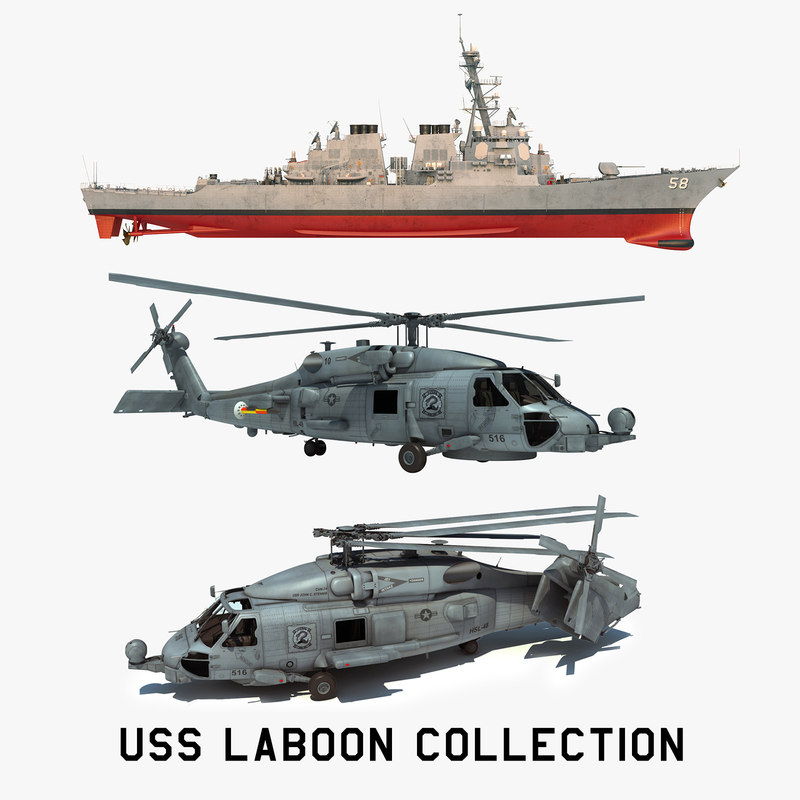 2 uss laboon ddg 3D model - TurboSquid 1425135