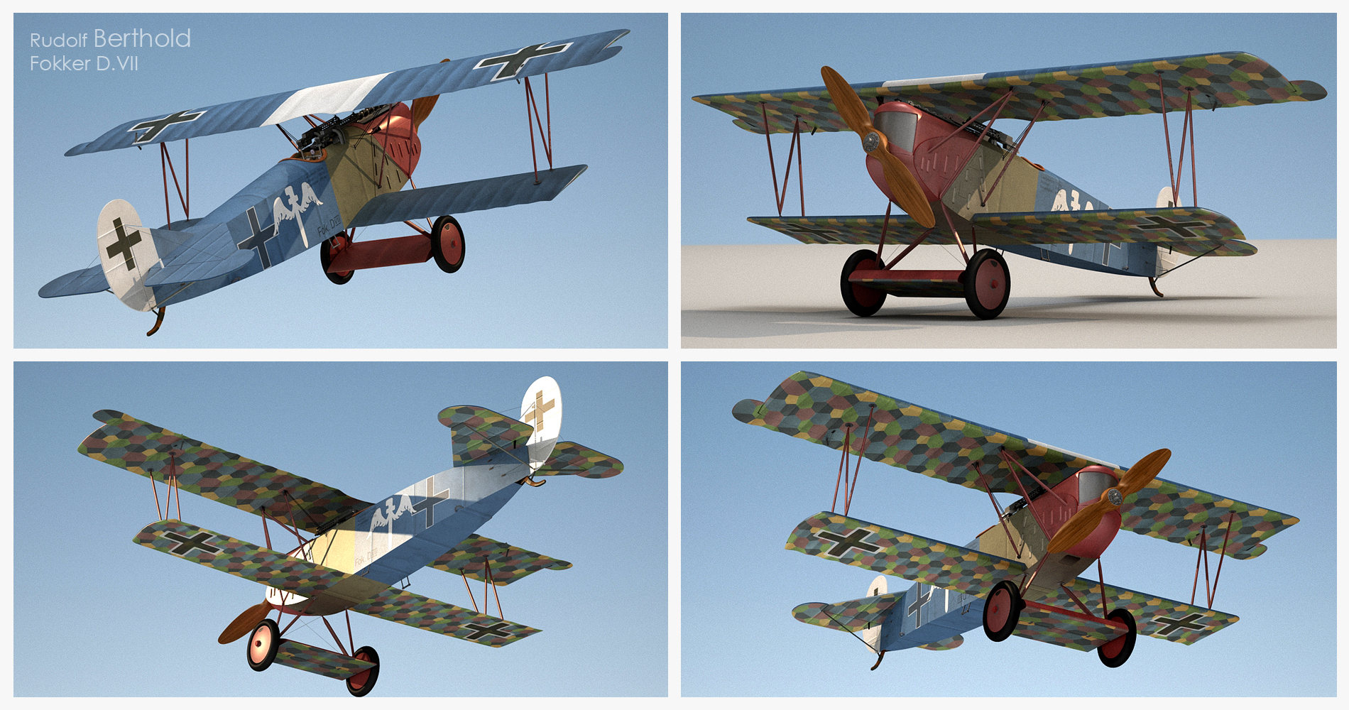 3D model ww1 aces germany - TurboSquid 1424838