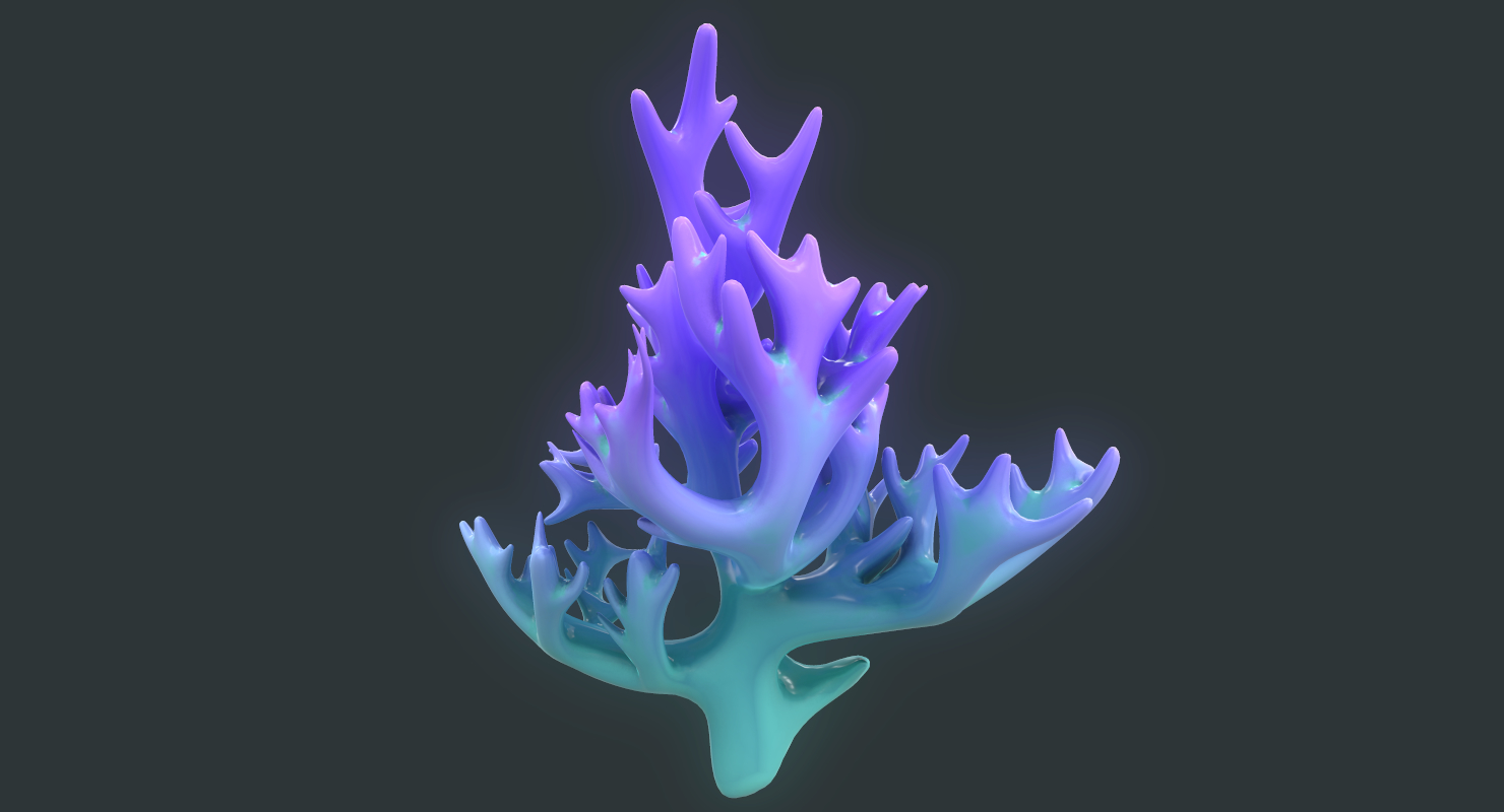 Modeled coral model - TurboSquid 1425232