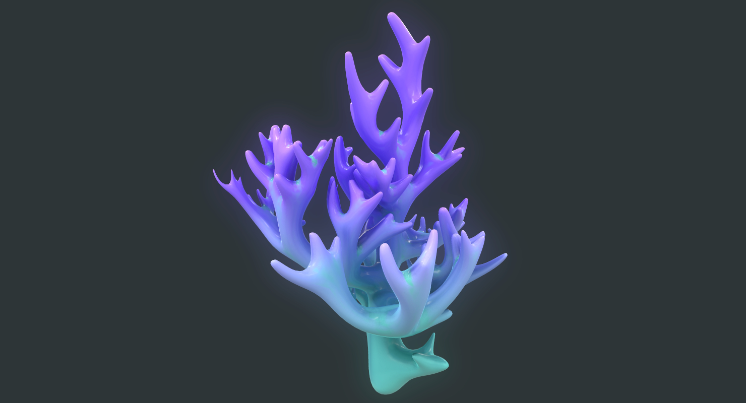 Modeled coral model - TurboSquid 1425232
