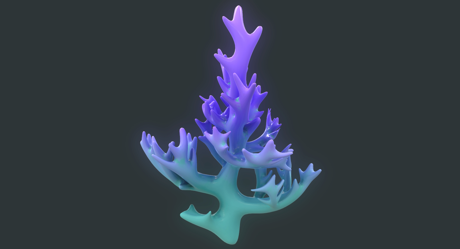 Modeled coral model - TurboSquid 1425232