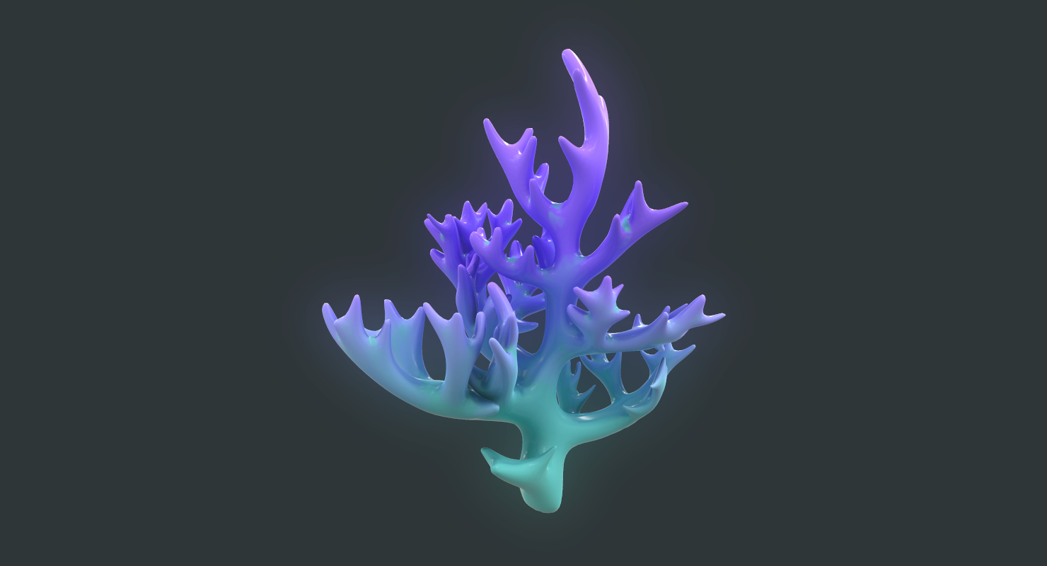 Modeled coral model - TurboSquid 1425232