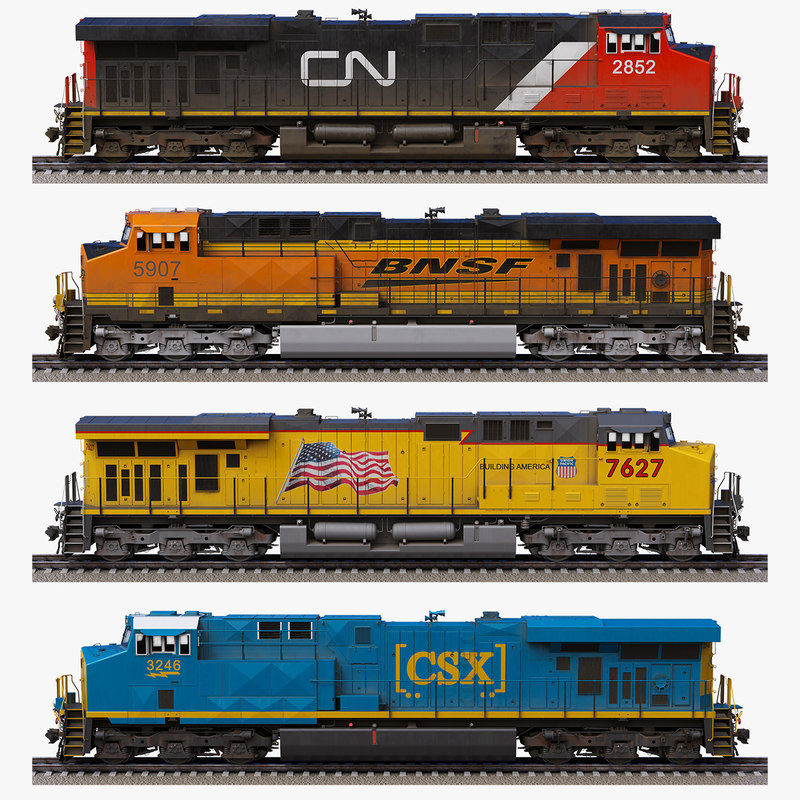 Locomotive ge es44ac union pacific 3D - TurboSquid 1423031