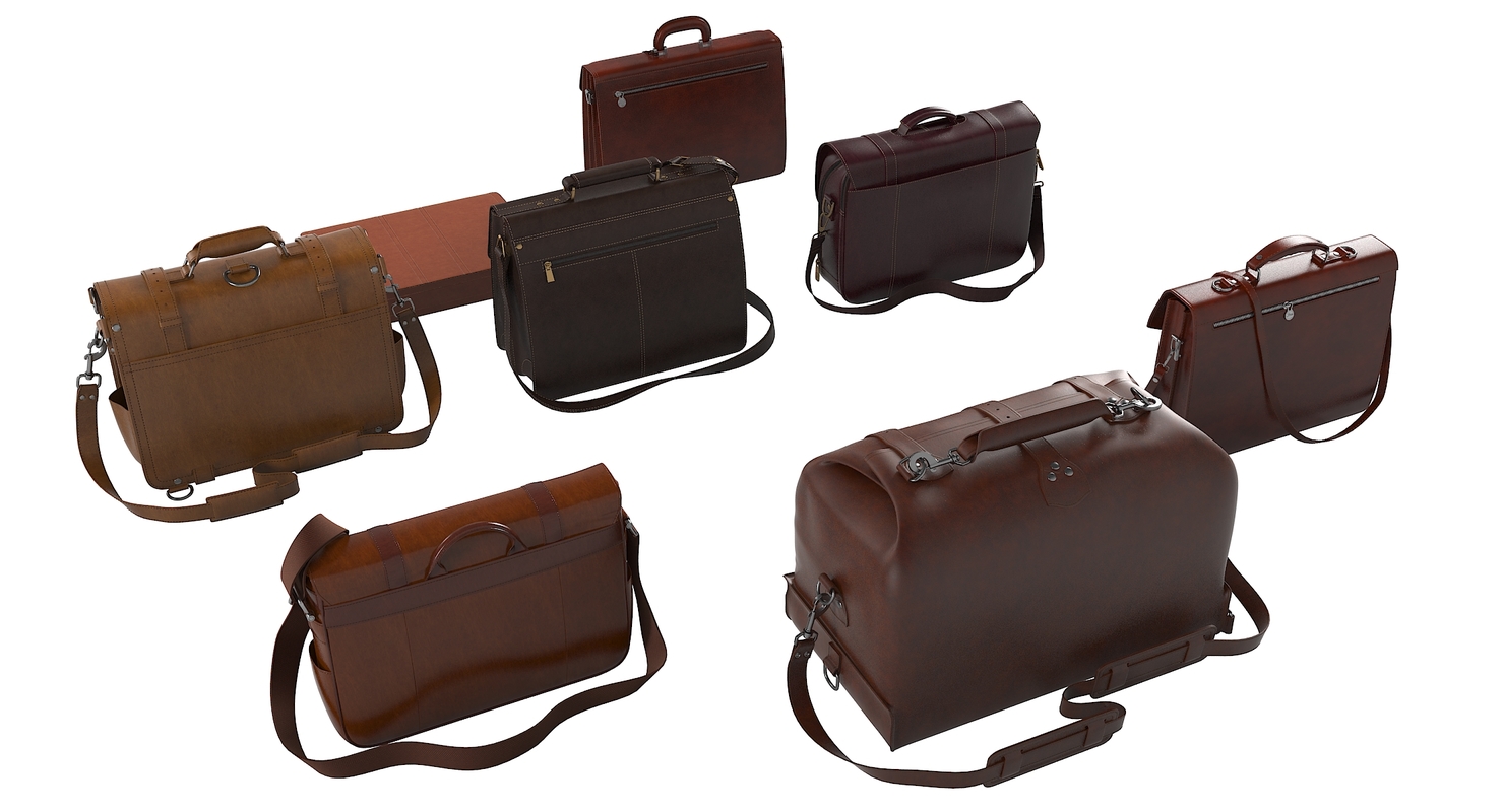 3D men s bag set - TurboSquid 1425260