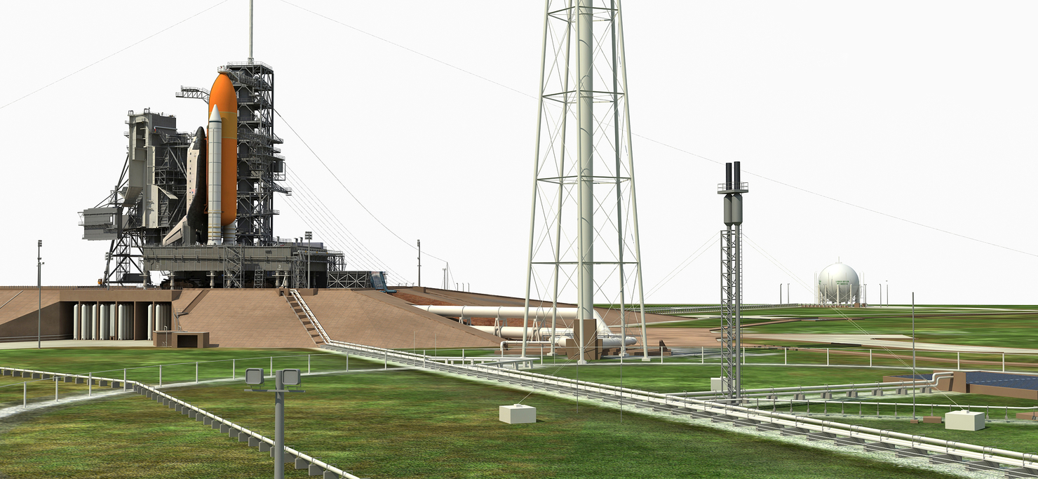 Nasa launch complex 3D model - TurboSquid 1152910
