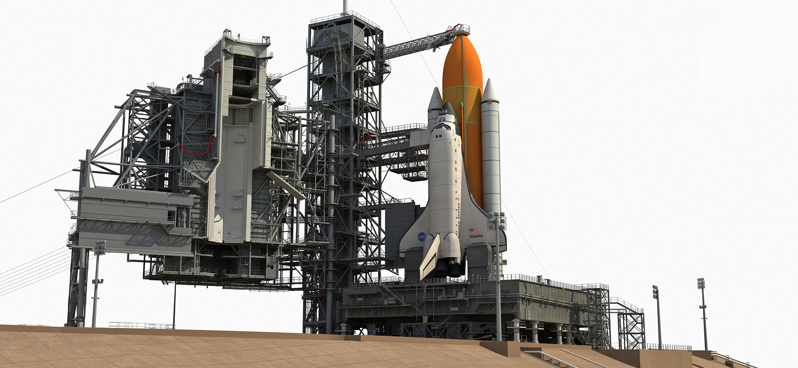 Nasa launch complex 3D model - TurboSquid 1152910
