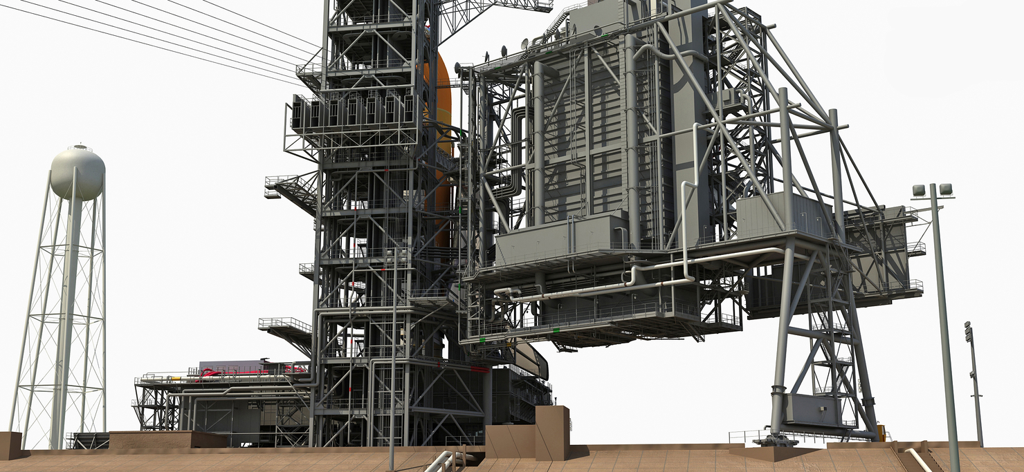 Nasa launch complex 3D model - TurboSquid 1152910
