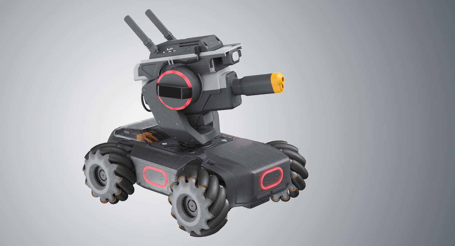 DJI RoboMaster S1 레드 3D 모델 - TurboSquid 1425480