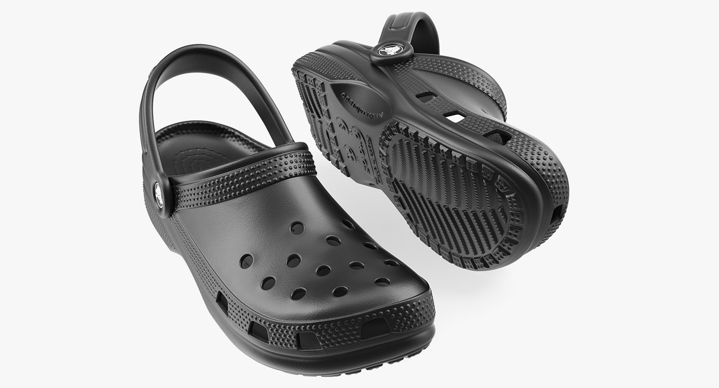 3D crocs coast clog black plastic - TurboSquid 1425547