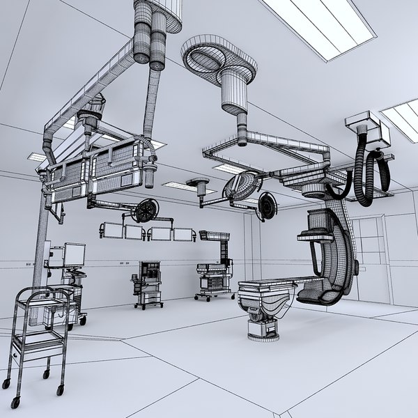 3D hospital hybrid operating room model - TurboSquid 1425525
