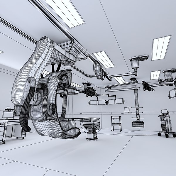 3D hospital hybrid operating room model - TurboSquid 1425525