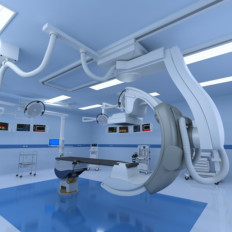 3D hospital hybrid operating room model - TurboSquid 1425525