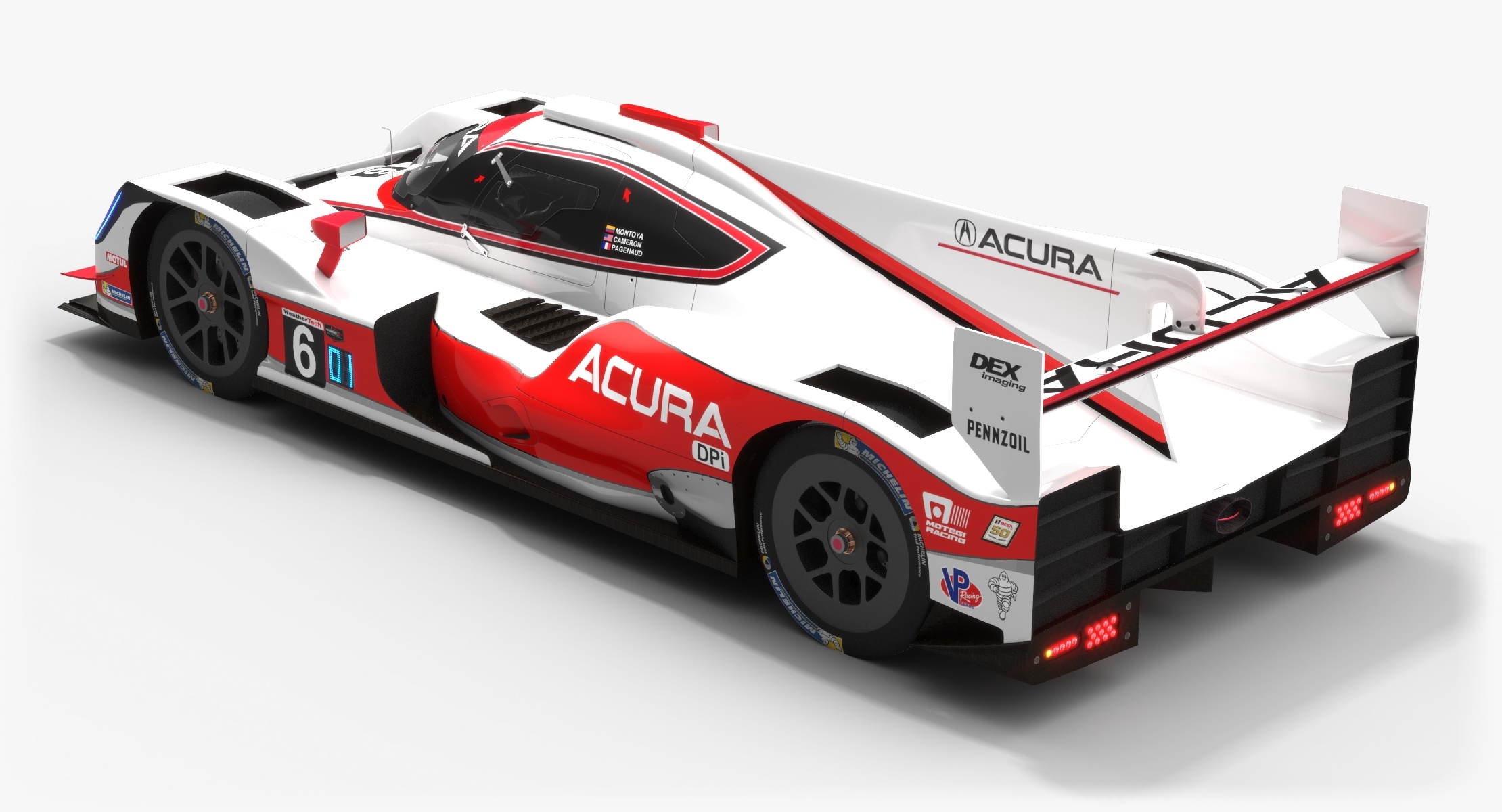 3D модель Коллекция гоночных автомобилей IMSA LMP1 Season 2019 ...