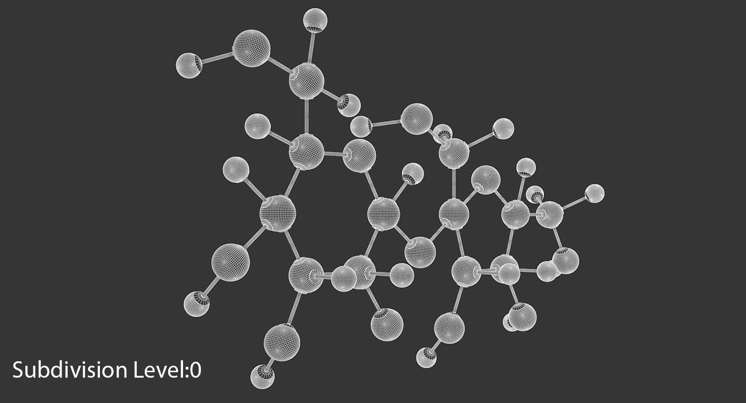 Sucrose molecule 3D model - TurboSquid 1425536