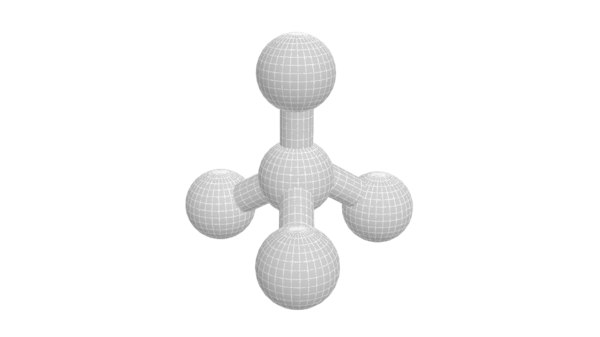 Ch4 molecule methane 3D model - TurboSquid 1425569