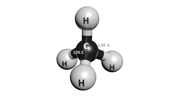 Ch4 molecule methane 3D model - TurboSquid 1425569