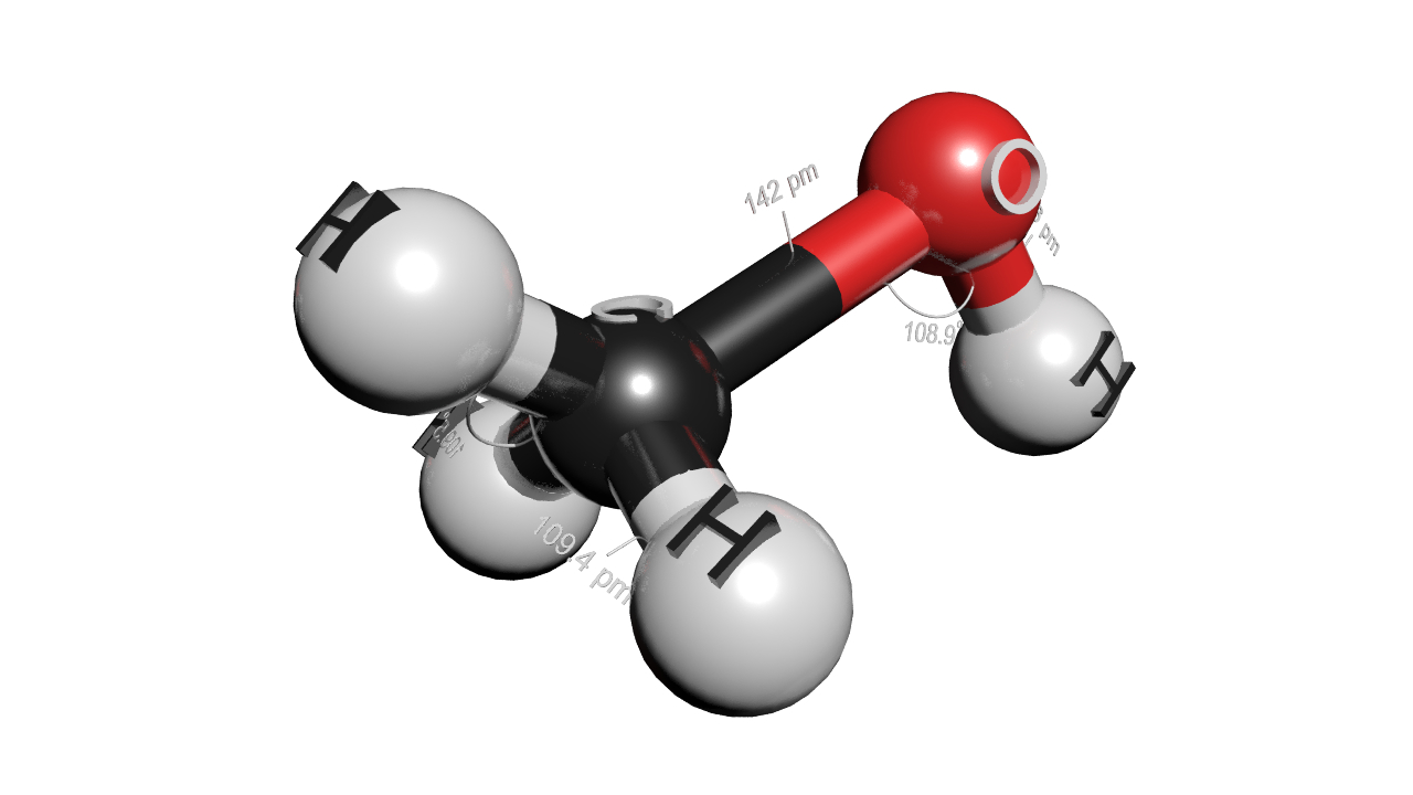 modelo 3d Metanol 3D Modelo CH3OH - TurboSquid 1425568