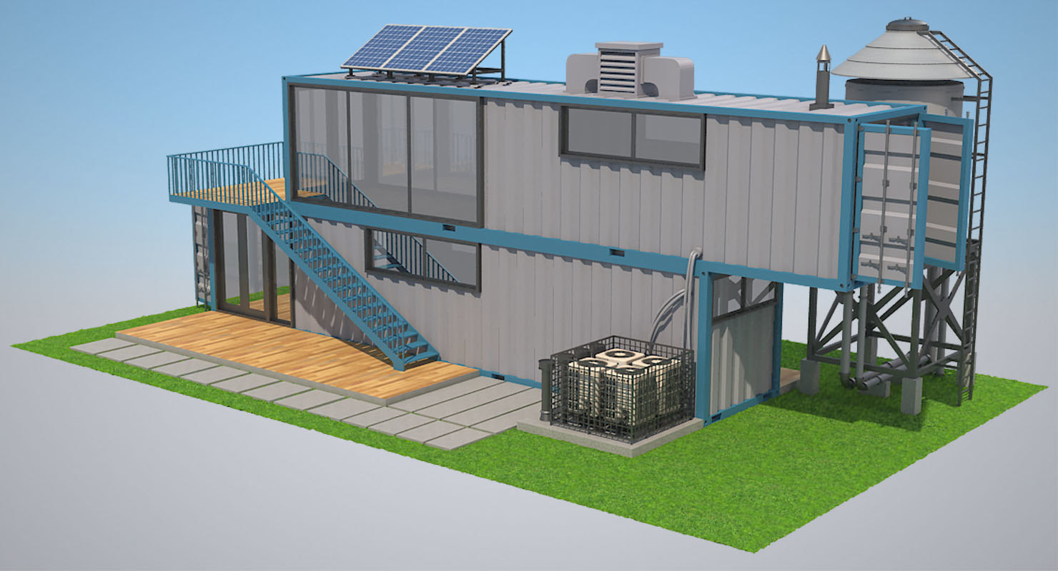 House container 3D - TurboSquid 1160789