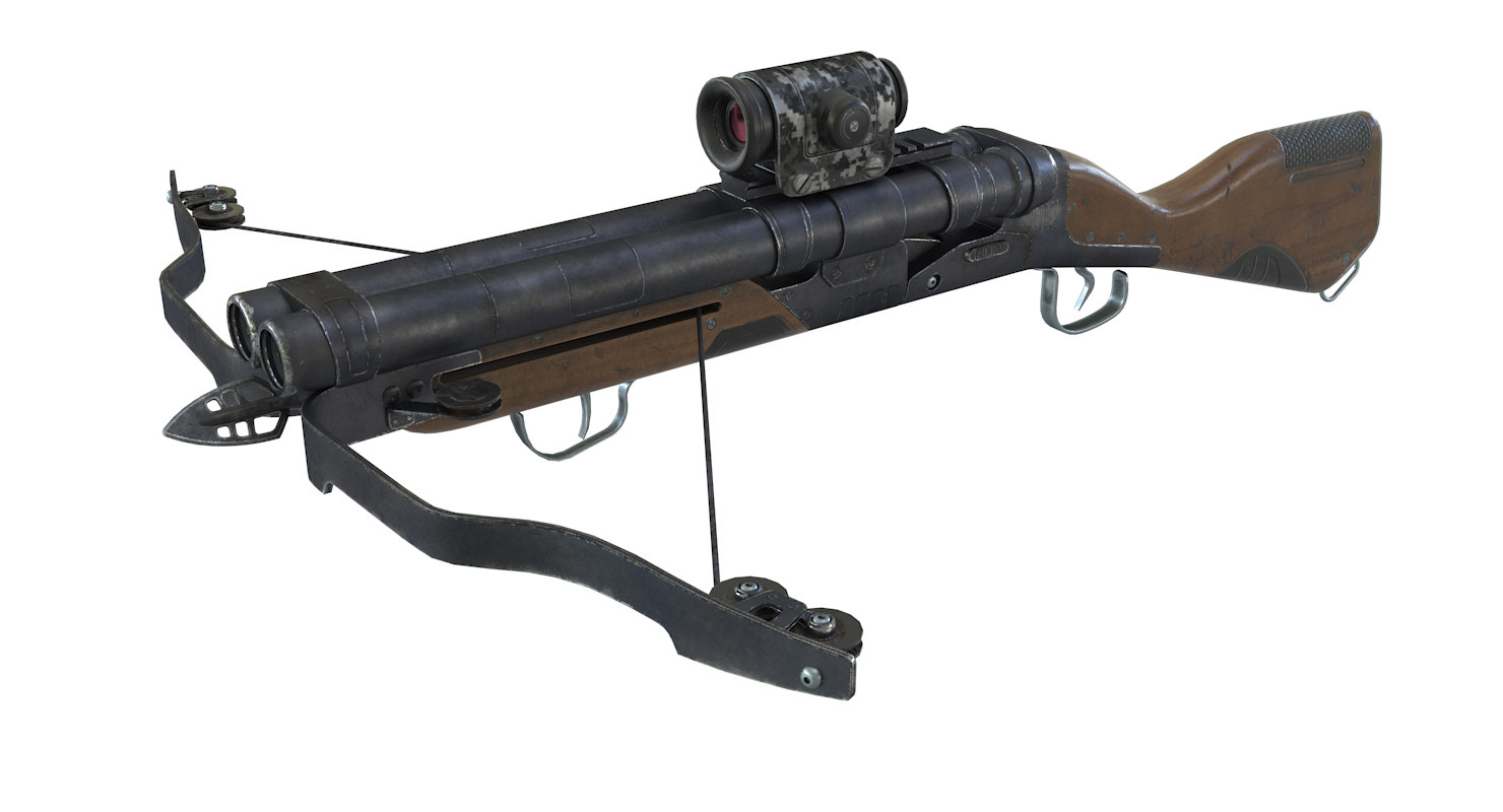 3D shotgun crossbow pbr model - TurboSquid 1424191