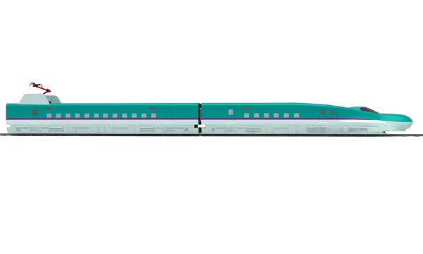 3d model high-speed train shinkansen e5