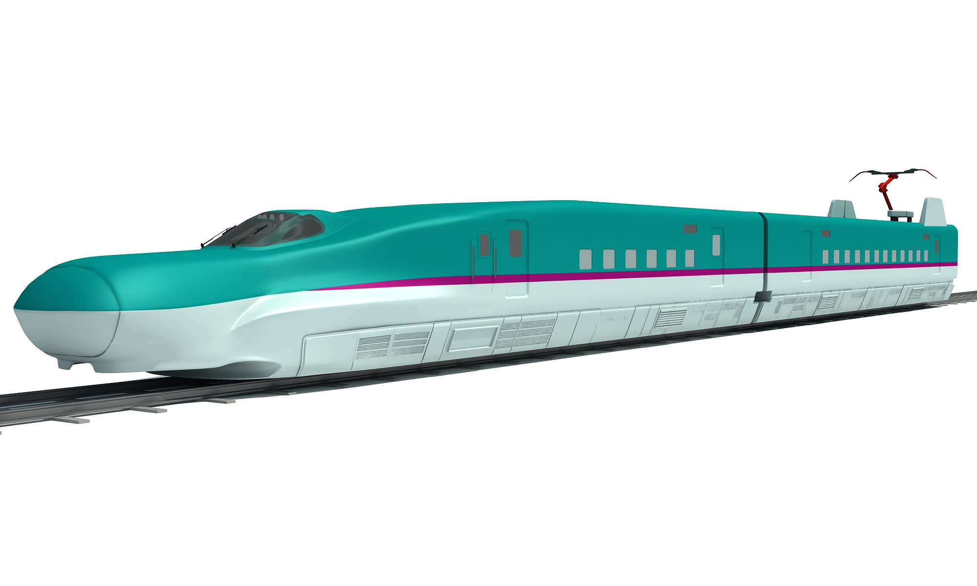 3d model high-speed train shinkansen e5