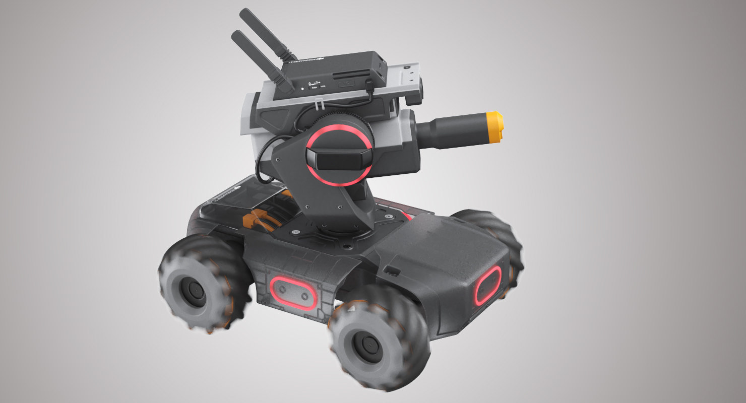 3D dji robomaster s1 red - TurboSquid 1425721