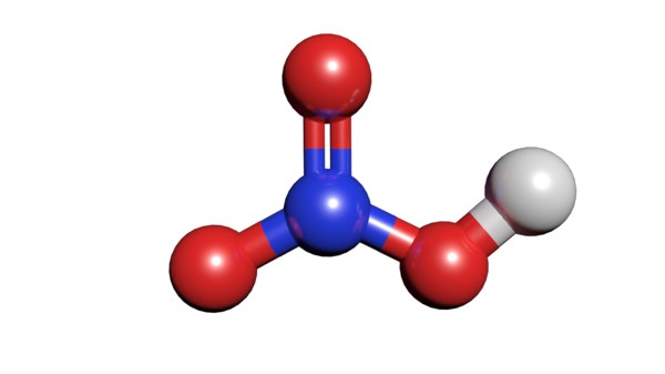 Hno3 molecule nitric acid 3D model - TurboSquid 1425784