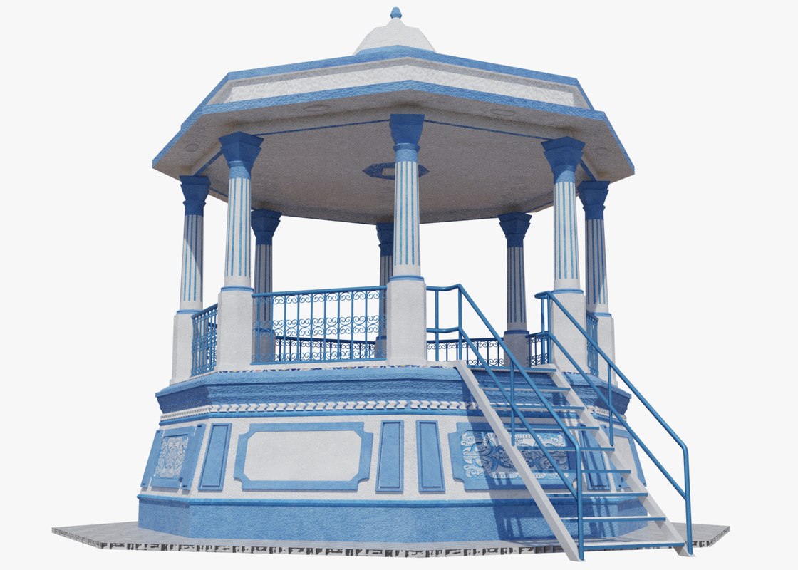 3D bandstand band stand model - TurboSquid 1425975