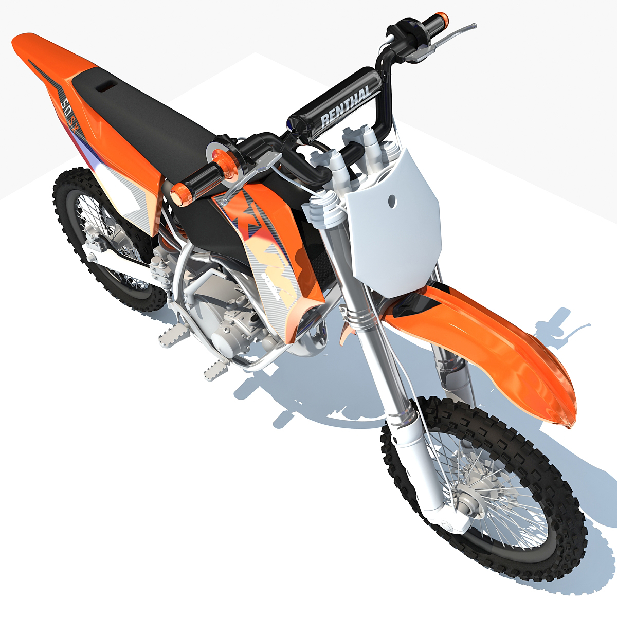 ktm motocross racing bike 3d max