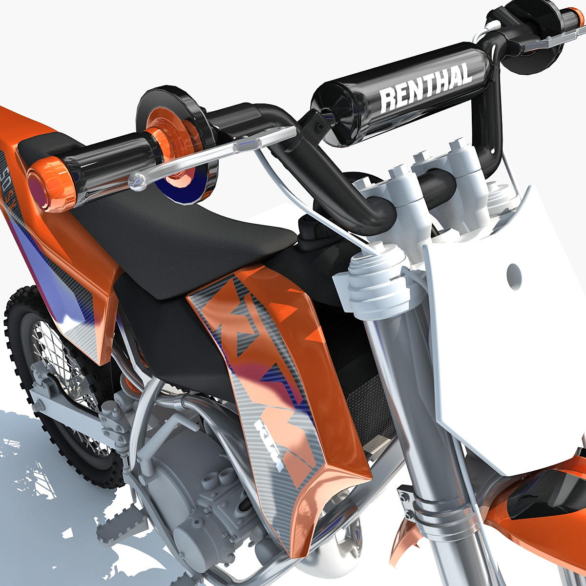 ktm motocross racing bike 3d max