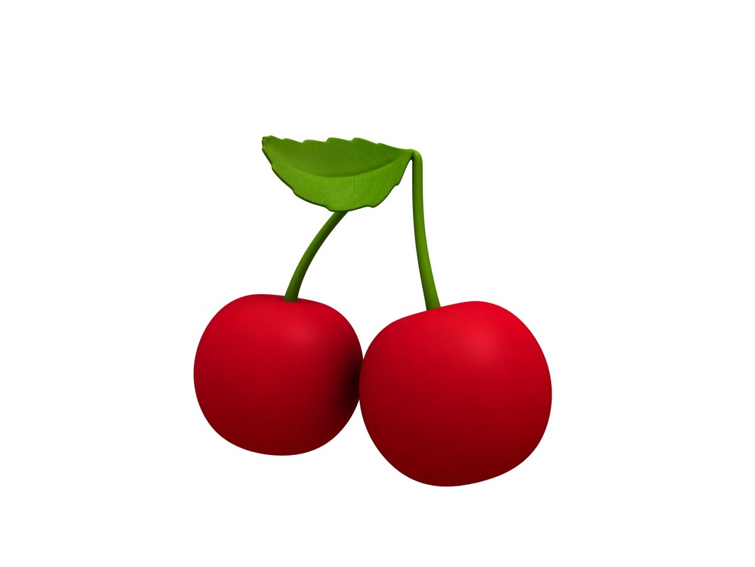 Cherry cartoon 3D model - TurboSquid 1426019