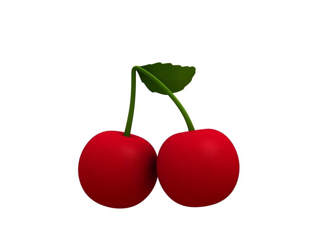Cherry cartoon 3D model - TurboSquid 1426019