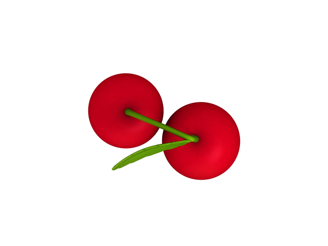 Cherry cartoon 3D model - TurboSquid 1426019