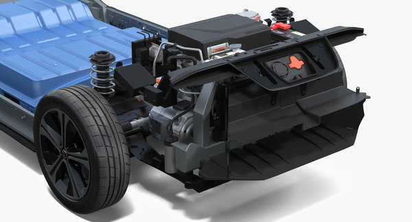 Nissan leaf engine chassis model - TurboSquid 1426290