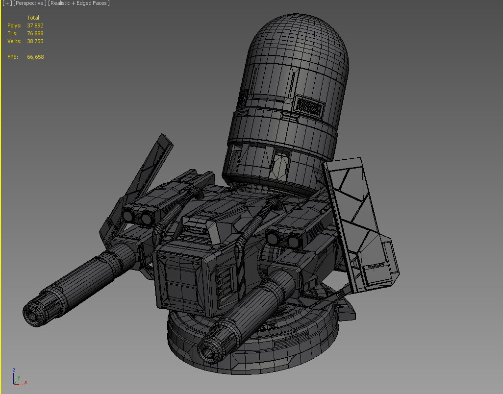 3D turret model - TurboSquid 1426270