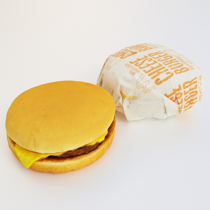 3D cheeseburger packaged model - TurboSquid 1426392
