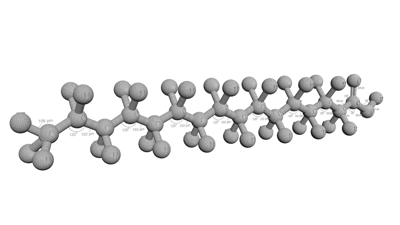 modèle 3D de Acide Palmitique Modèle 3D C16H32O2 - TurboSquid 1426408