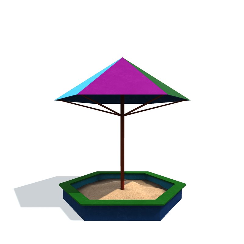 Childrens sandbox b 3D model - TurboSquid 1426477