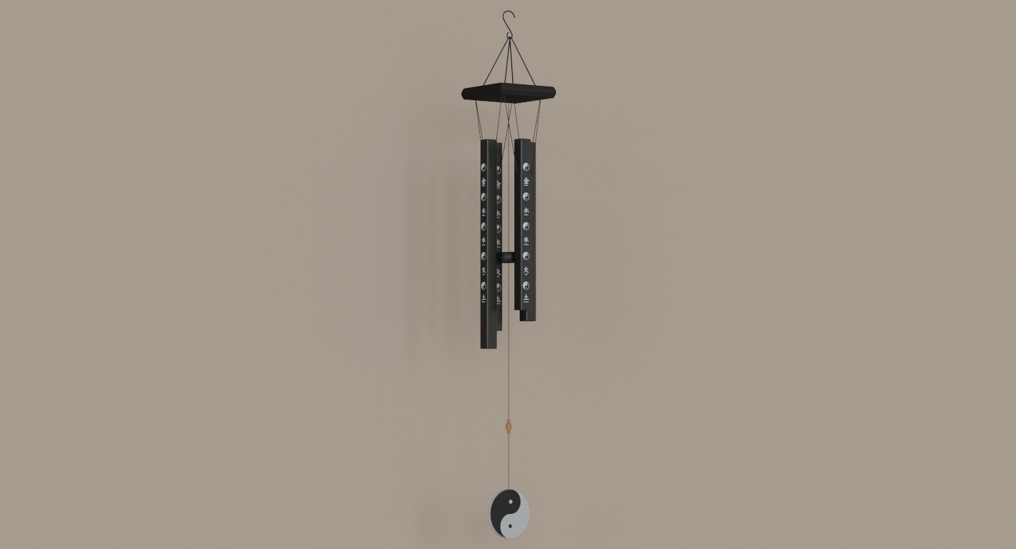 Wind chimes chinese 3D model - TurboSquid 1426508