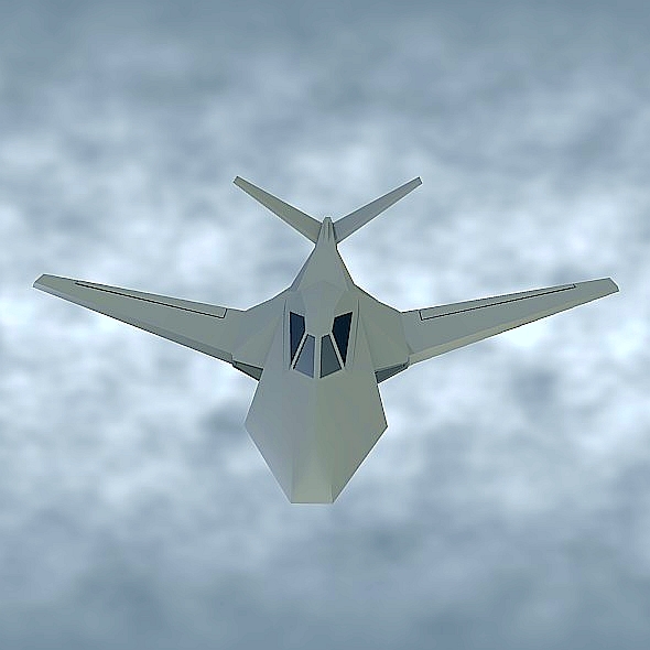 Stealth aircraft concept 3D model - TurboSquid 1426494