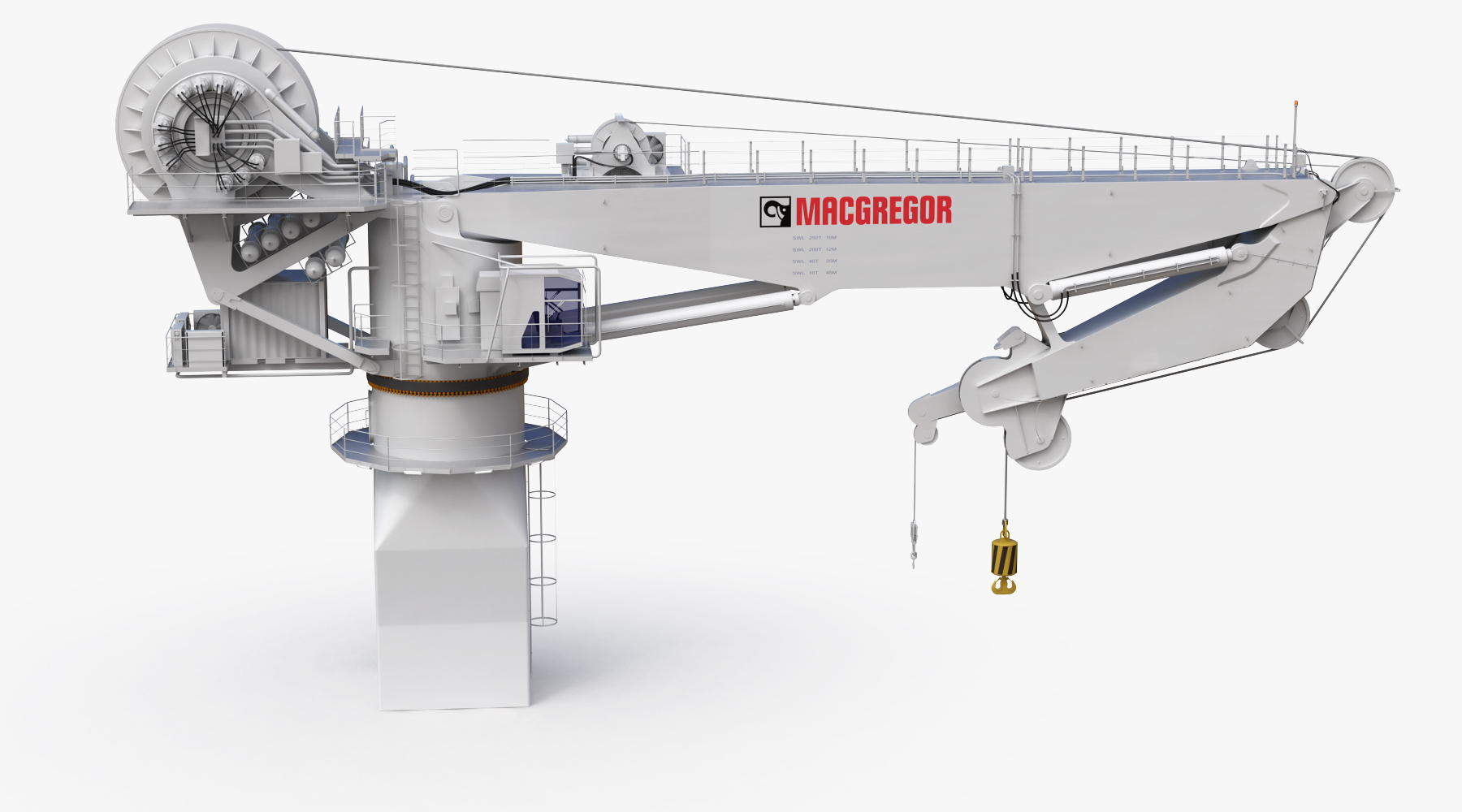 Ship crane macgregor 3D model - TurboSquid 1426567