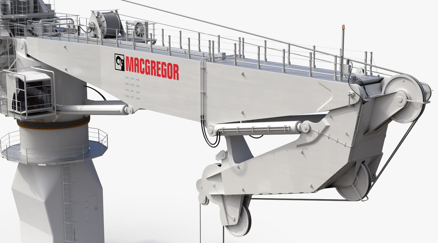 Ship crane macgregor 3D model - TurboSquid 1426567