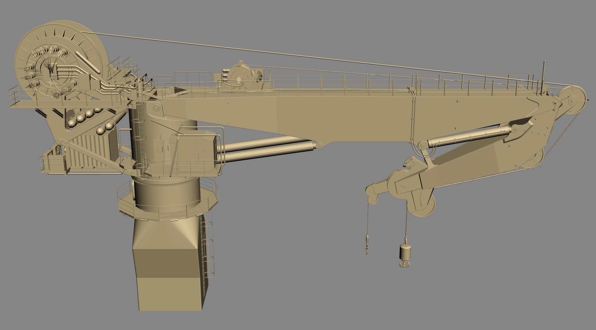 Ship crane macgregor 3D model - TurboSquid 1426567