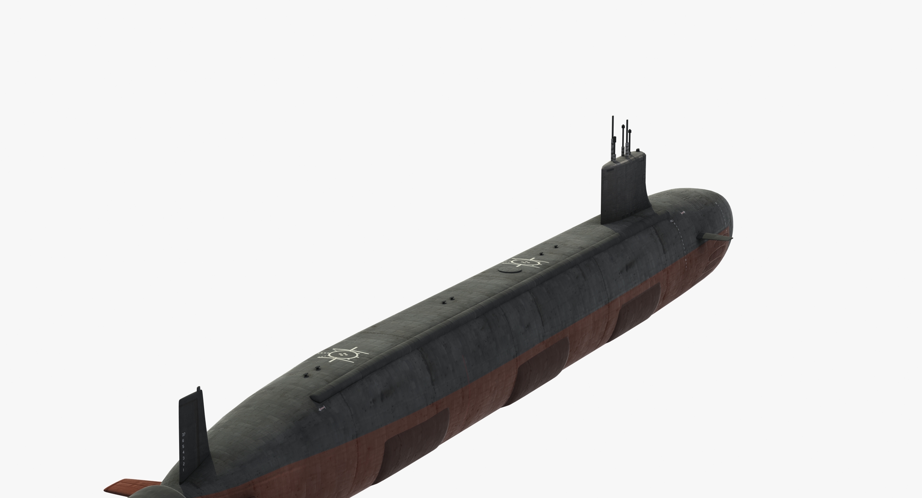 Seawolf attack submarine 3D model - TurboSquid 1426615